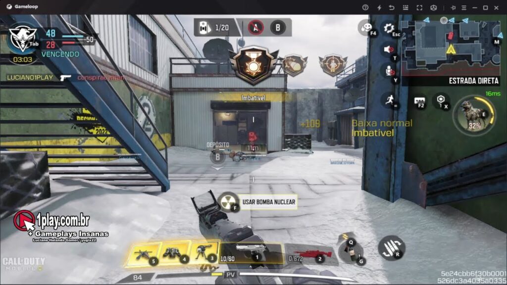 Call of Duty: Mobile! DESAFIO! MVP S/ MORTE! USO A BOMBA NUCLEAR ...