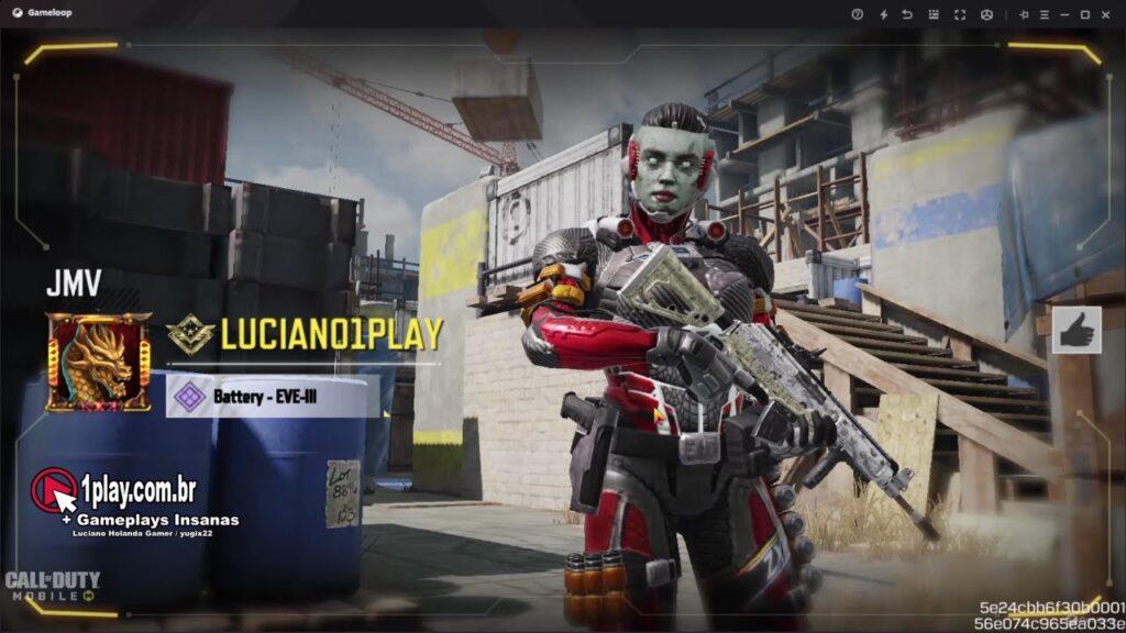 Call of Duty: Mobile! NOVA PERSONAGEM CABULOSA / BATTERY EVE-III (CAGE ...