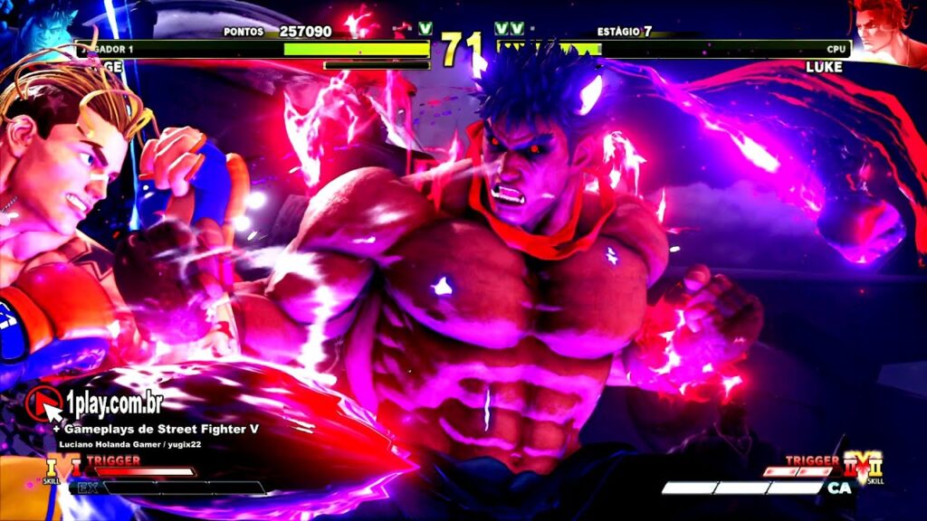 Street Fighter V! Kage (Demonic Martial Artist) vs. Luke Sullivan ...