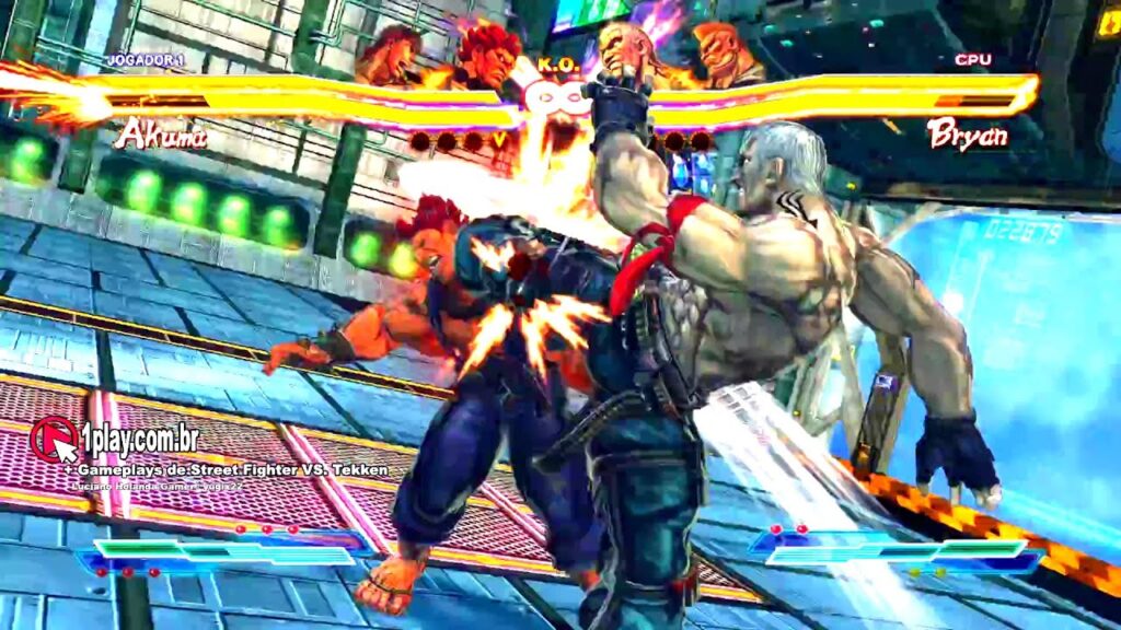 Street Fighter vs. Tekken! Akuma + Ryu vs. Bryan e Jack-X no cenário ...