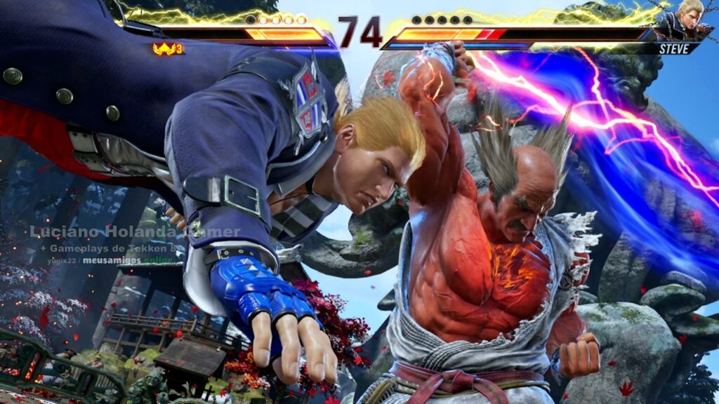 Heihashi Mishima VS. Steve Fox [ TEKKEN 8 ! ] estágio GENMAJI TEMPLE ...