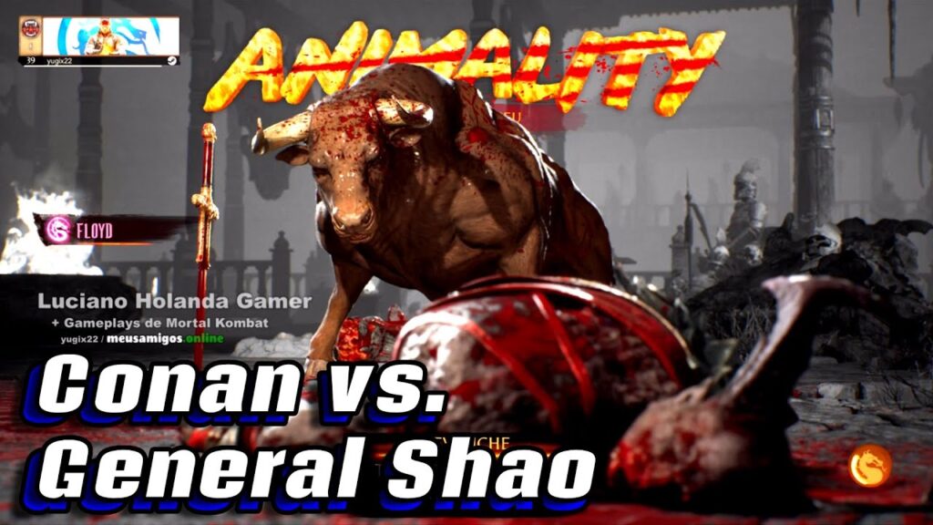 Conan, Janet Cage vs. General Shao, Kano | Exército da Tumba do Dragão ...