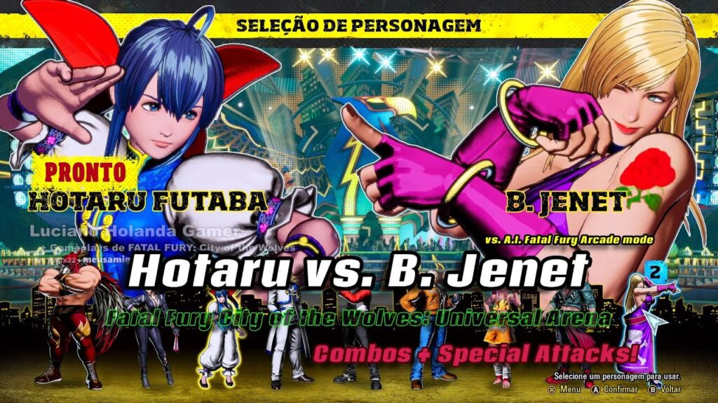 Hotaru Futaba vs. B. Jenet na Arena Universal [ Special Attacks ...