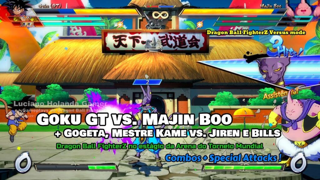 Goku GT, Gogeta, Mestre Kame vs. Jiren, Majin Boo e Bills [ Special ...