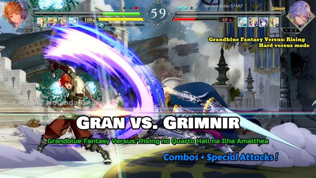 Gran vs. Grimnir no estágio do Quarto Hall [ Special Attacks ...