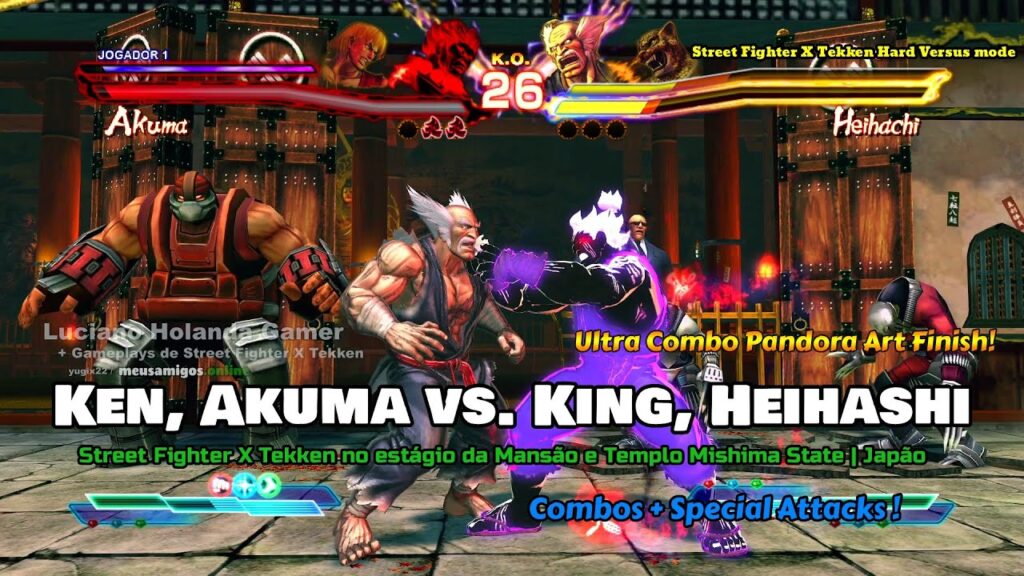 Ken, Akuma vs. King e Heihashi na Mansão Mishima [ Special Attacks ...